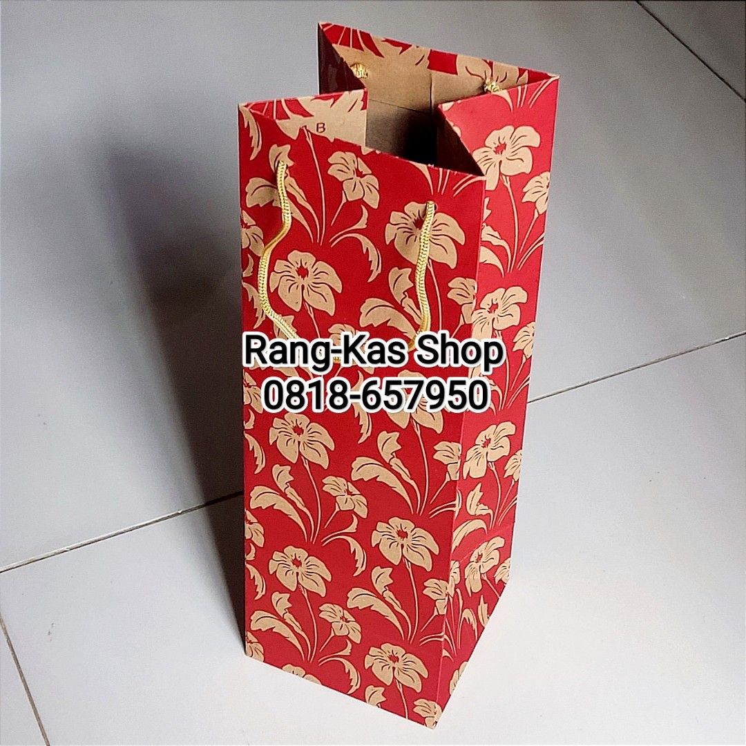 Paperbag Botol Wine / Madu samson kraft, Makanan & Minuman, Snek di ...