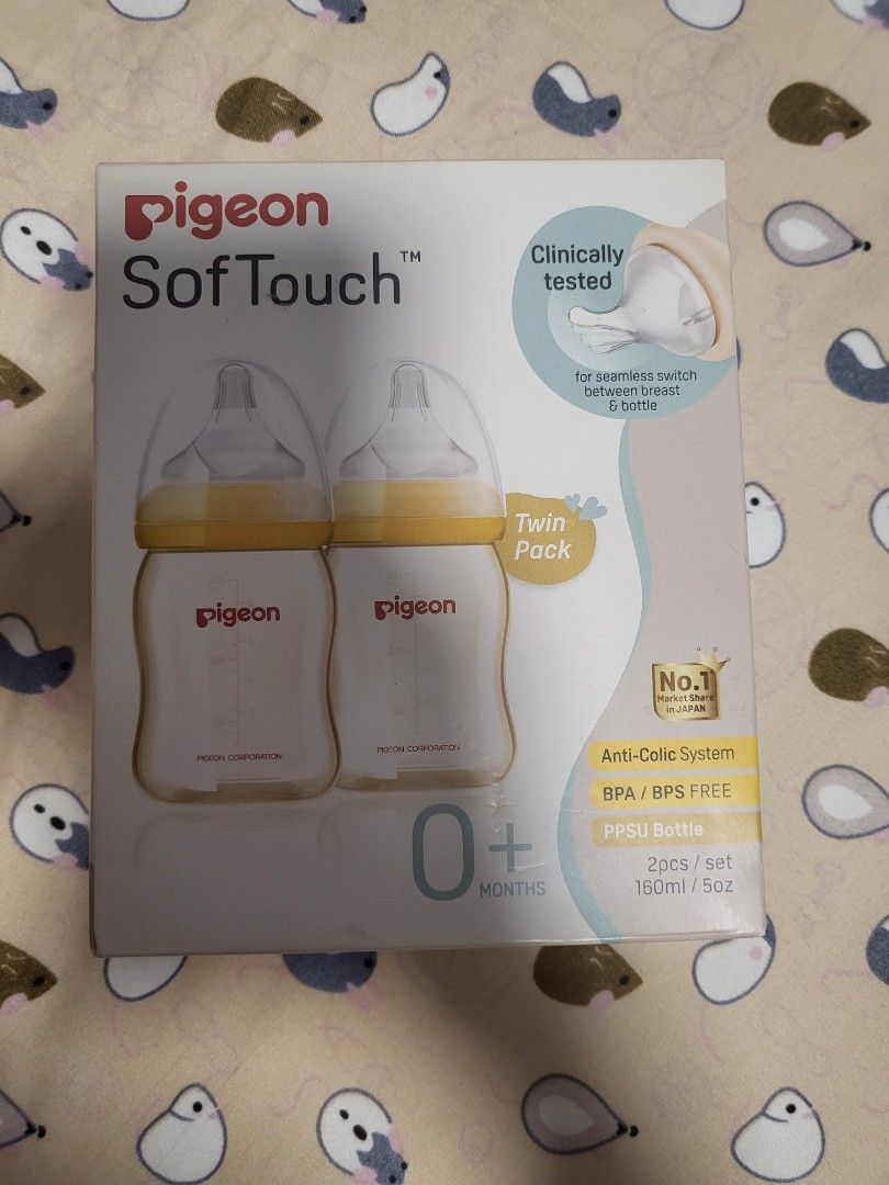 Pigeon Softouch PPSU 160ml bottle (twin pack), Babies & Kids, Nursing & Feeding, Breastfeeding ...