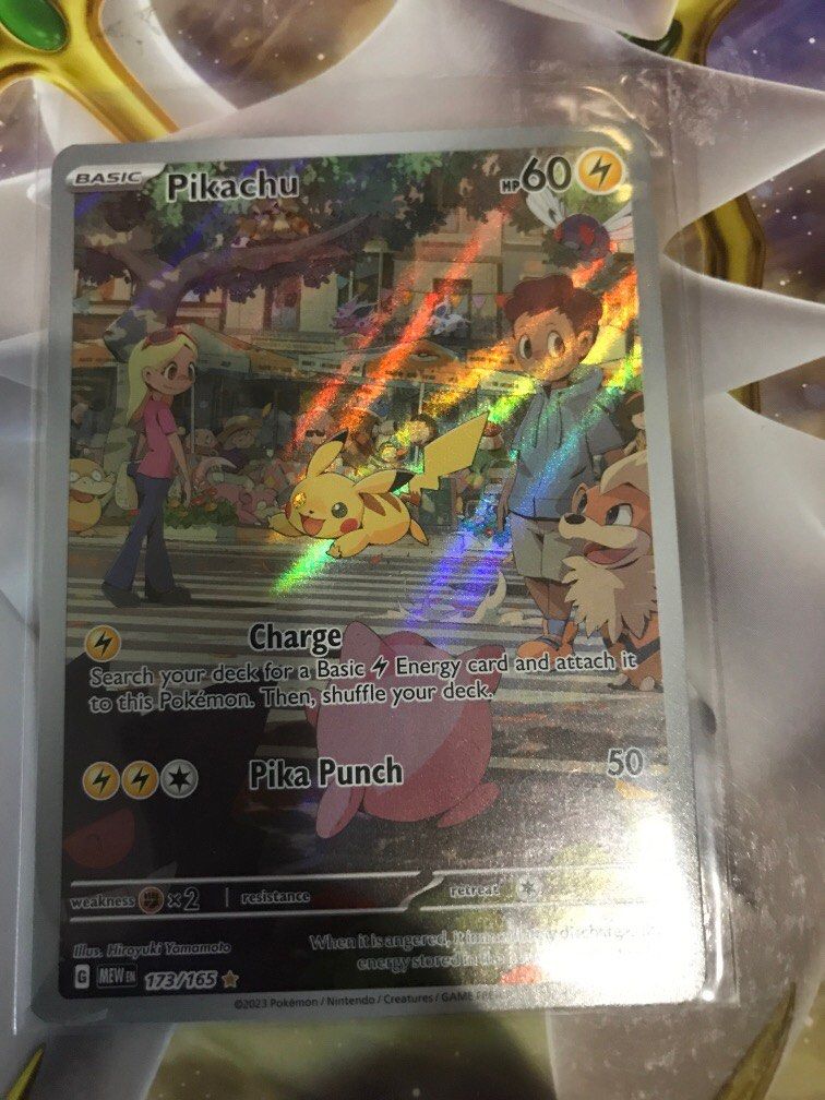 Pikachu 151 AR full art, Video Gaming, Video Games, Others on Carousell