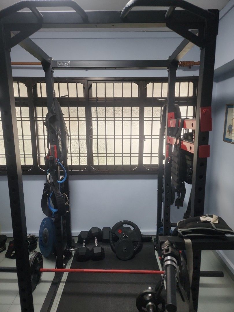PIVOT HR3262 HD POWER RACK W/ STORAGE, Sports Equipment, Exercise ...