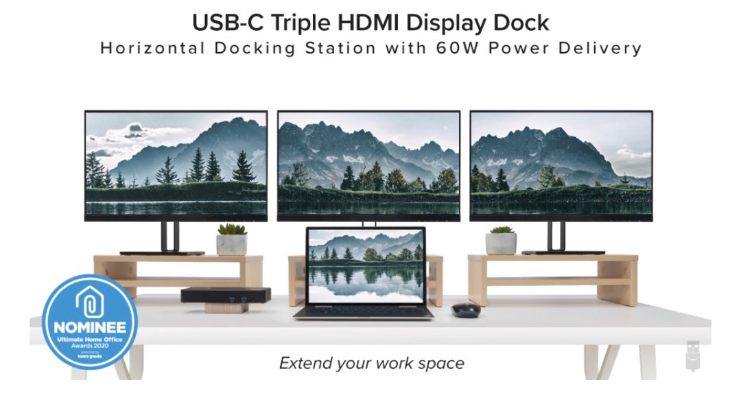 Plugable Triple Hdmi Usb C Displaylink Docking Station Ud 3900pdz Computers And Tech Parts