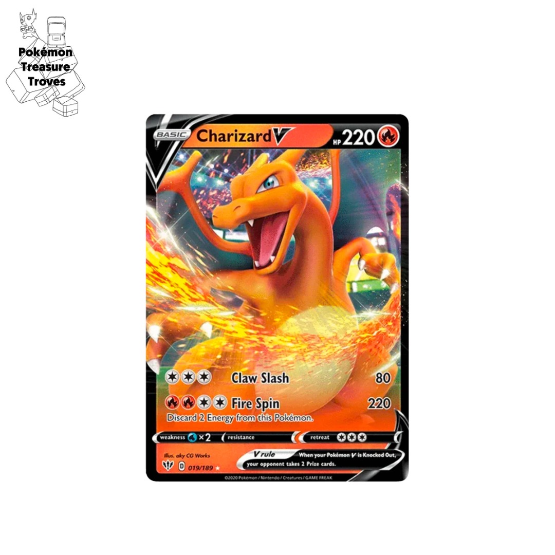 Pokemon Darkness Ablaze Charizard V Card, Hobbies & Toys, Toys & Games ...