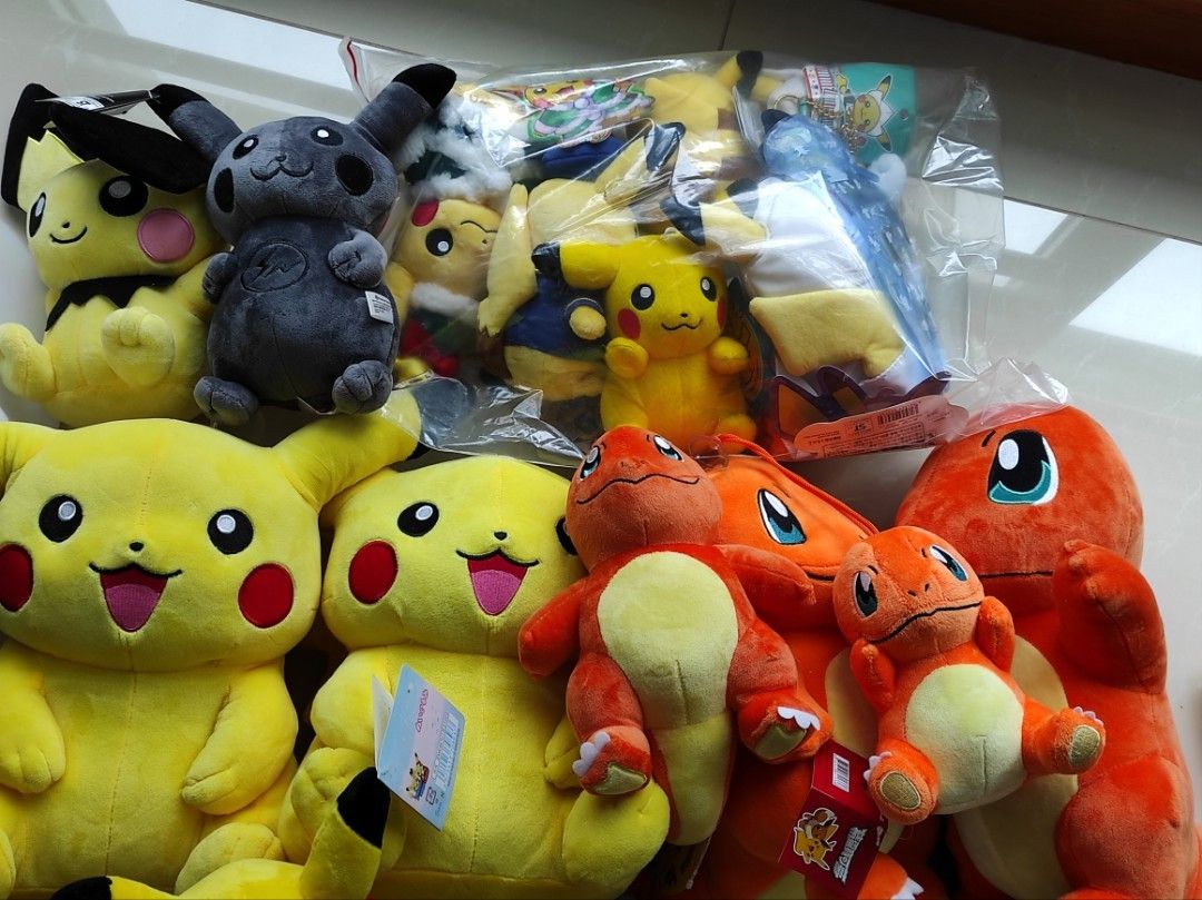 Pokemon plushies, Hobbies & Toys, Toys & Games on Carousell