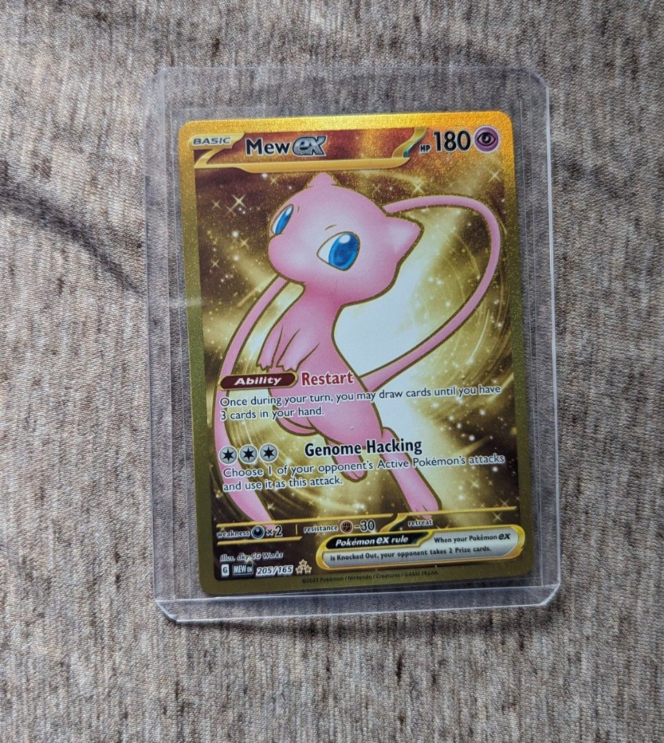 Pokemon S&V 151 Gold mew, Hobbies & Toys, Toys & Games on Carousell