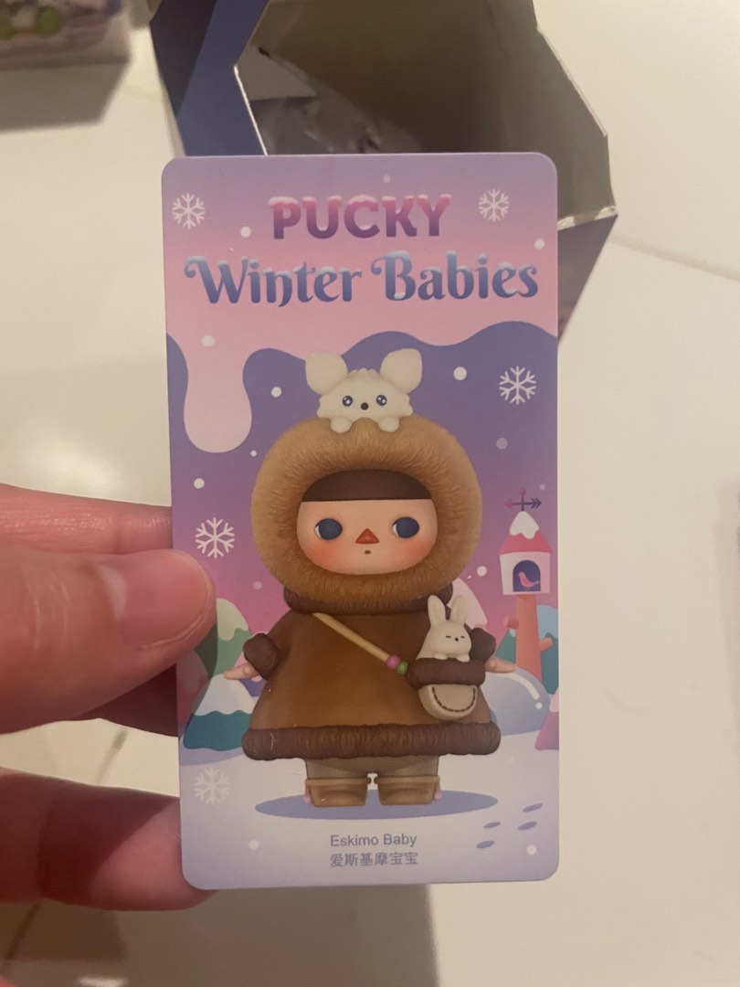Pop Mart Pucky Winter Babies Eskimo Baby, Hobbies & Toys, Toys & Games ...