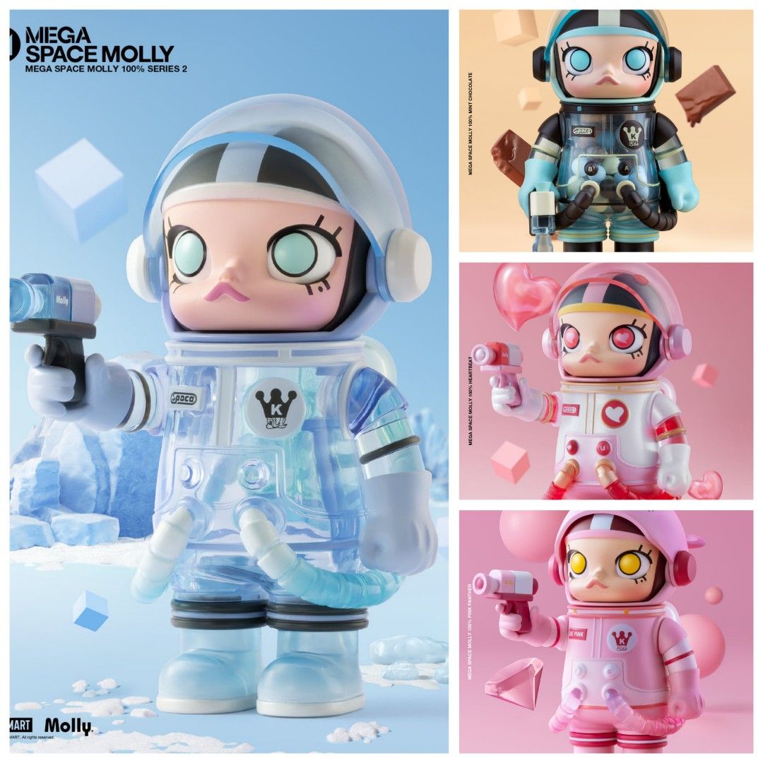 Popmart Space Molly Series 2 100% Glacier, Hobbies & Toys, Toys & Games ...
