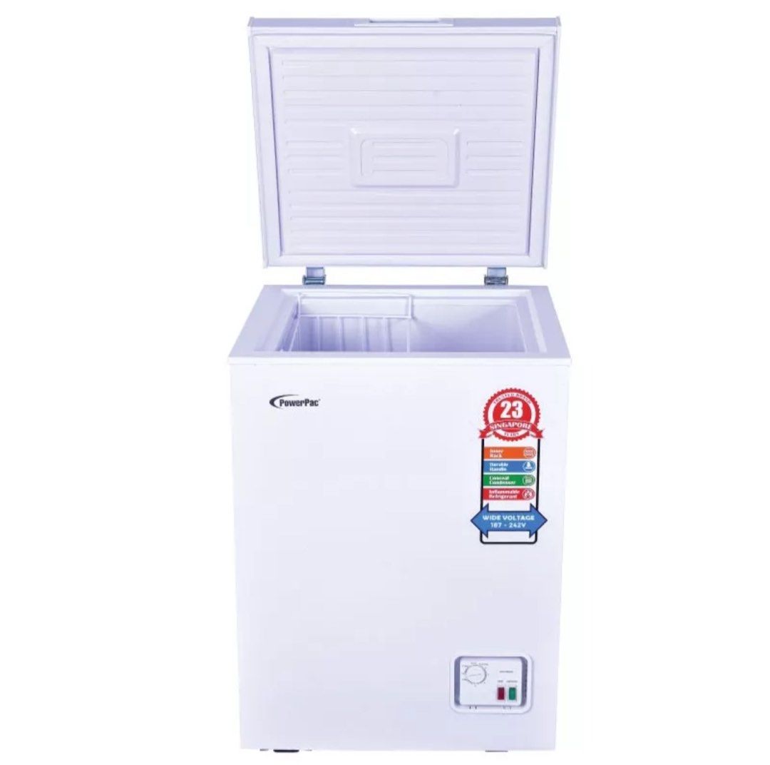 PowerPac Chest Freezer 100L CFC Free, Chiller & Freezer (PPFZ100), TV ...