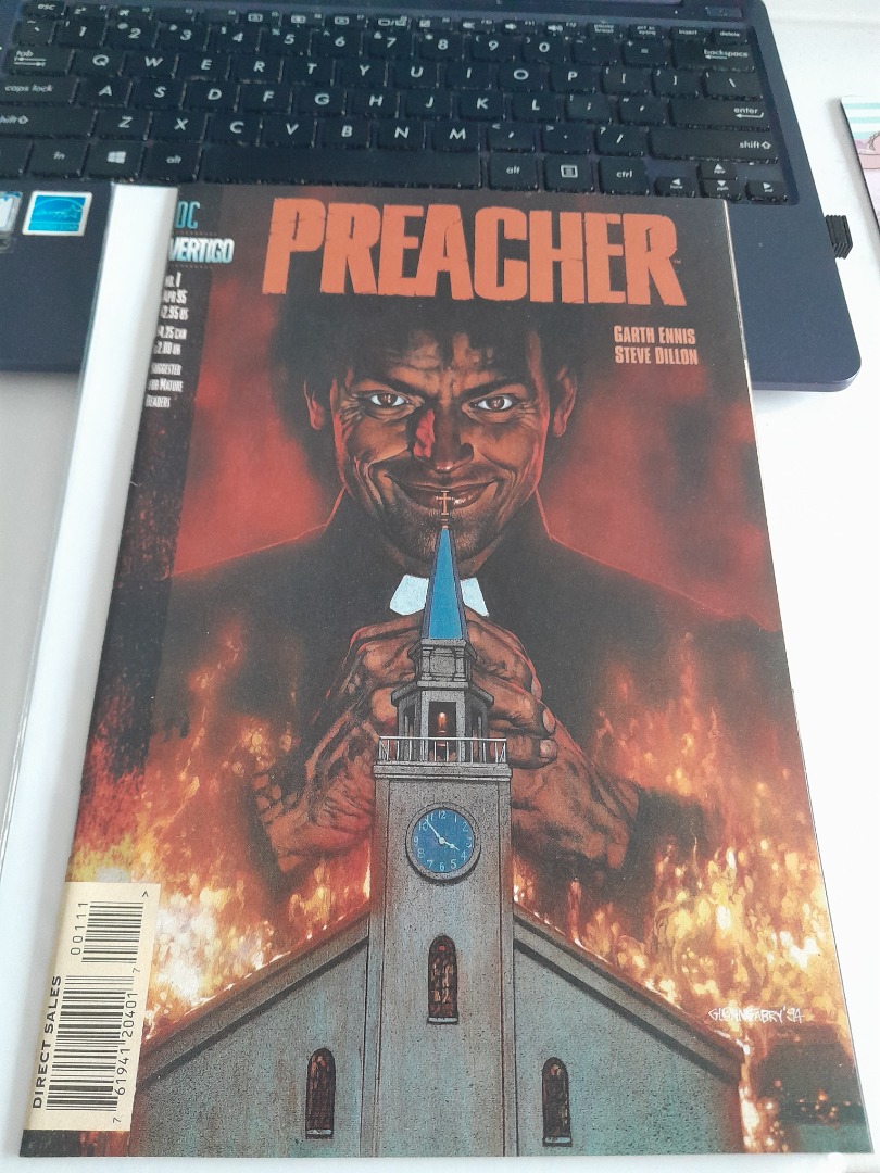 Preacher DC Vertigo Comics #1 Key Book, Hobbies & Toys, Books ...