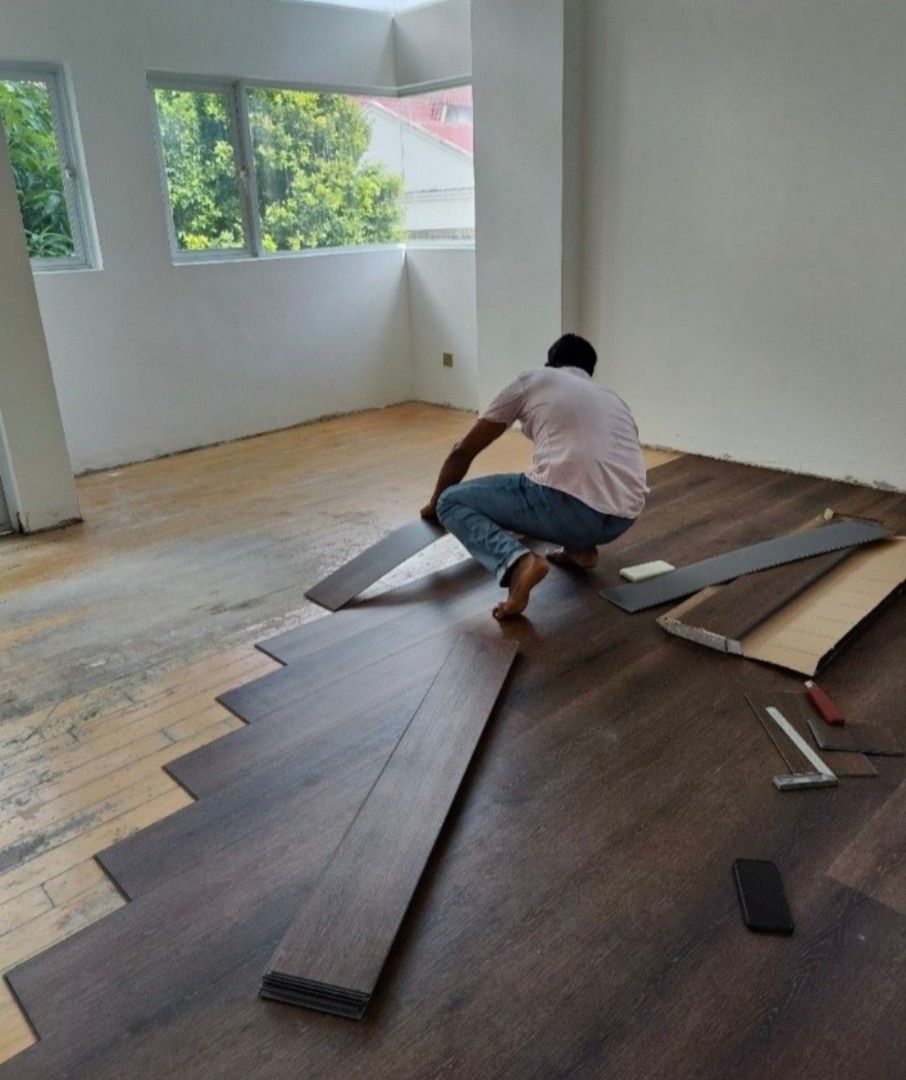 Premium quality 5mm Belgium click vinyl flooring /vinyl floor/BTO,HDB ...