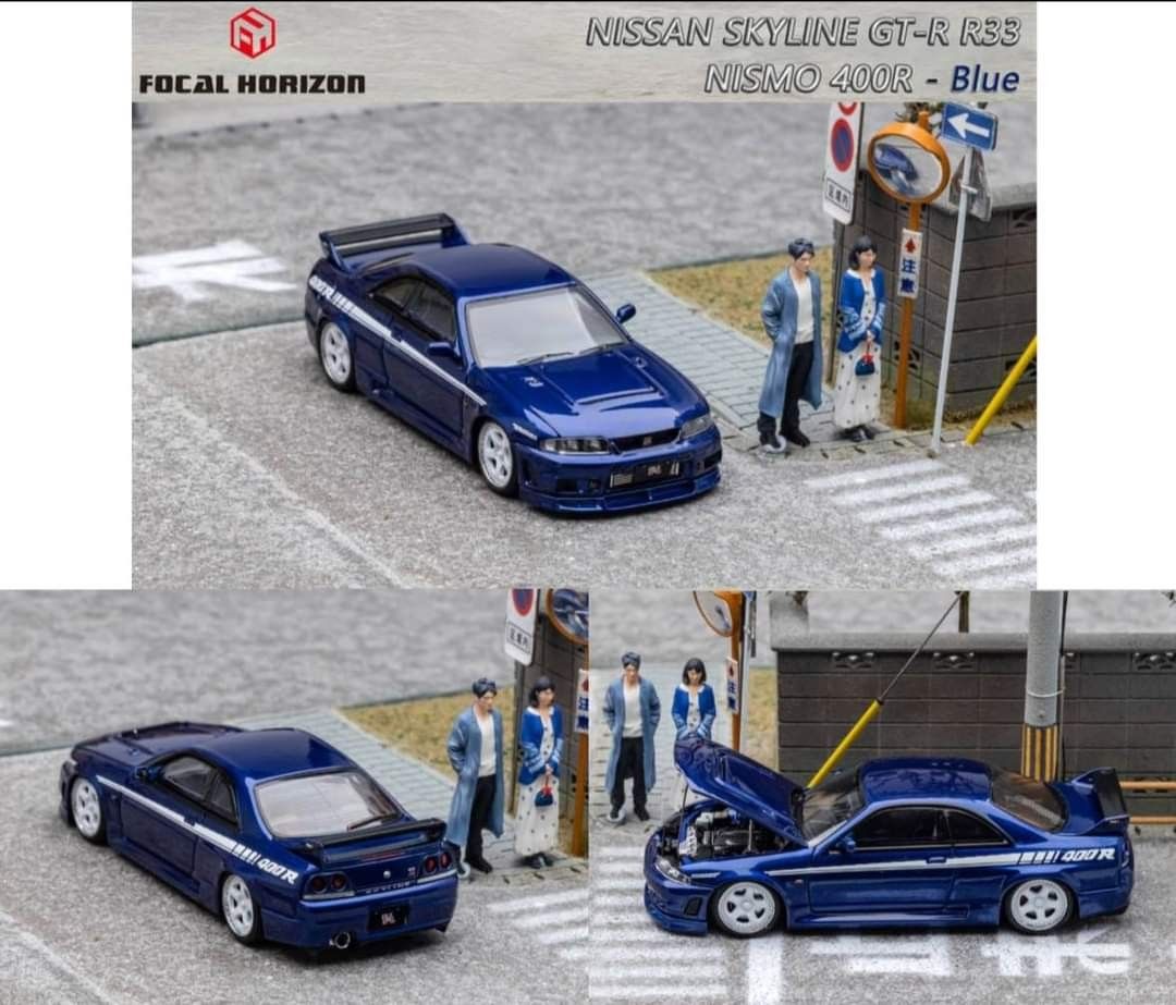 Preorders 1/64 Focal Horizon Nissan Skyline GTR R33 400R Dark Blue ...