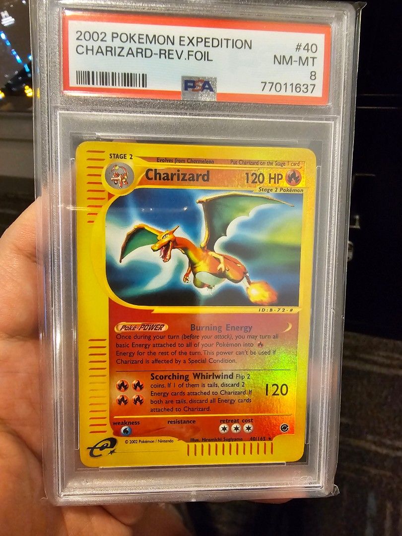 PSA 8 - Charizard Expedition Reverse Holo #40/165 Pokemon, Hobbies ...