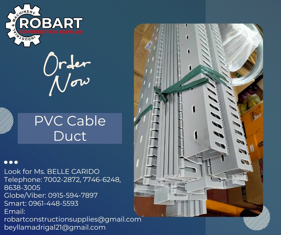 PVC Cable Duct, Commercial & Industrial, Construction Tools & Equipment ...