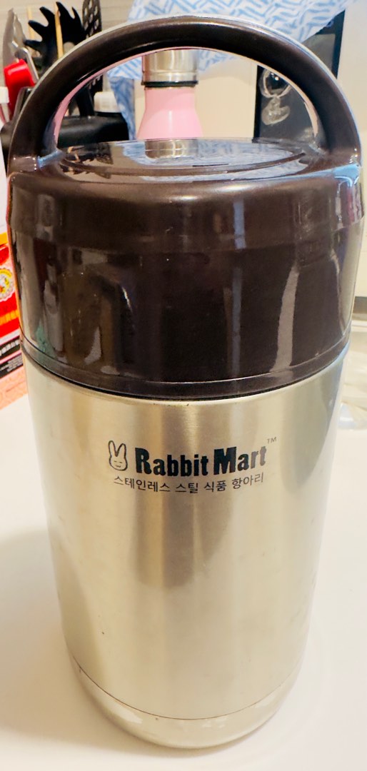 Rabbit Mart Thermal food container, Furniture & Home Living, Kitchenware & Tableware, Water ...