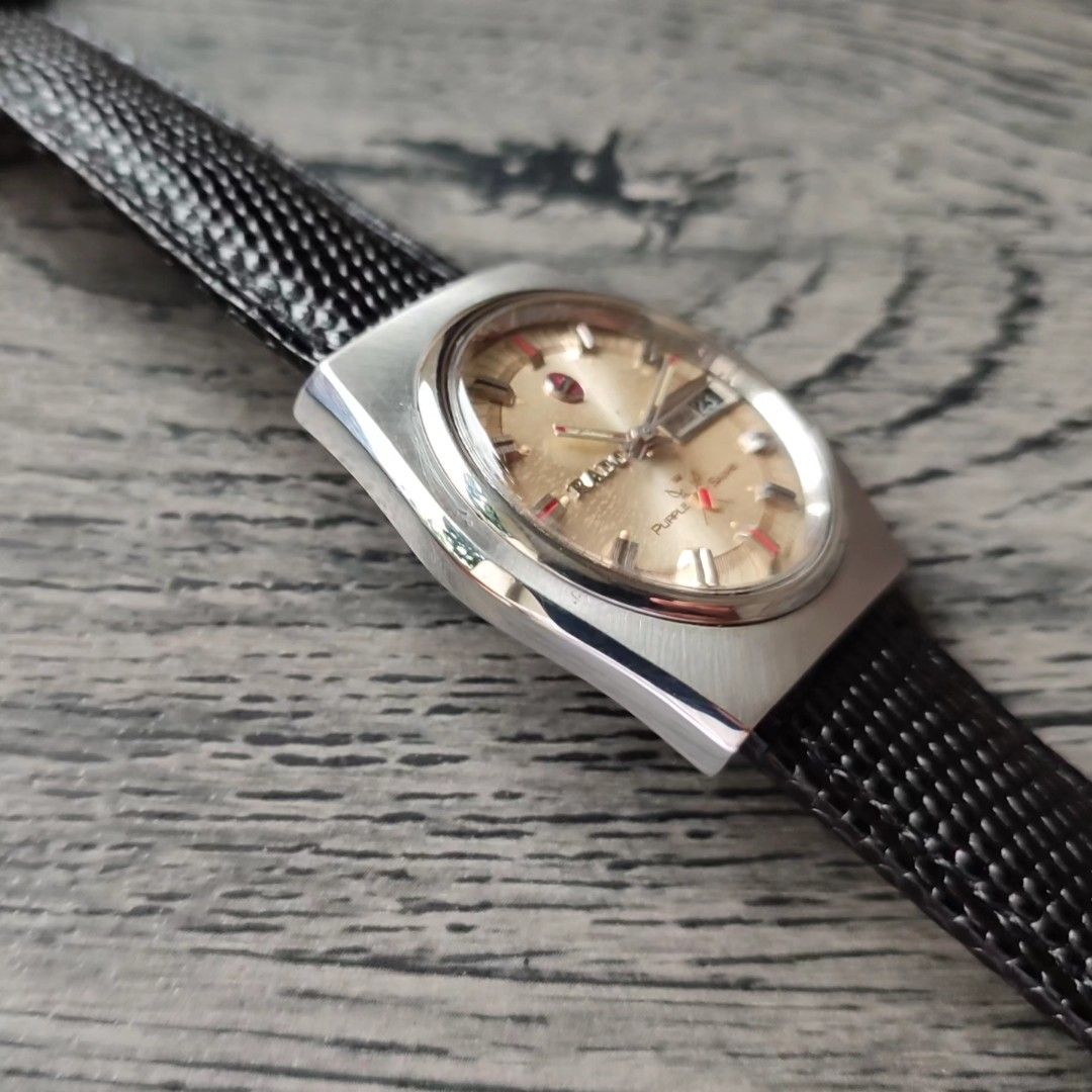 Rado Purple Sabre Vintage Gents Dress Watch, Men's Fashion, Watches ...