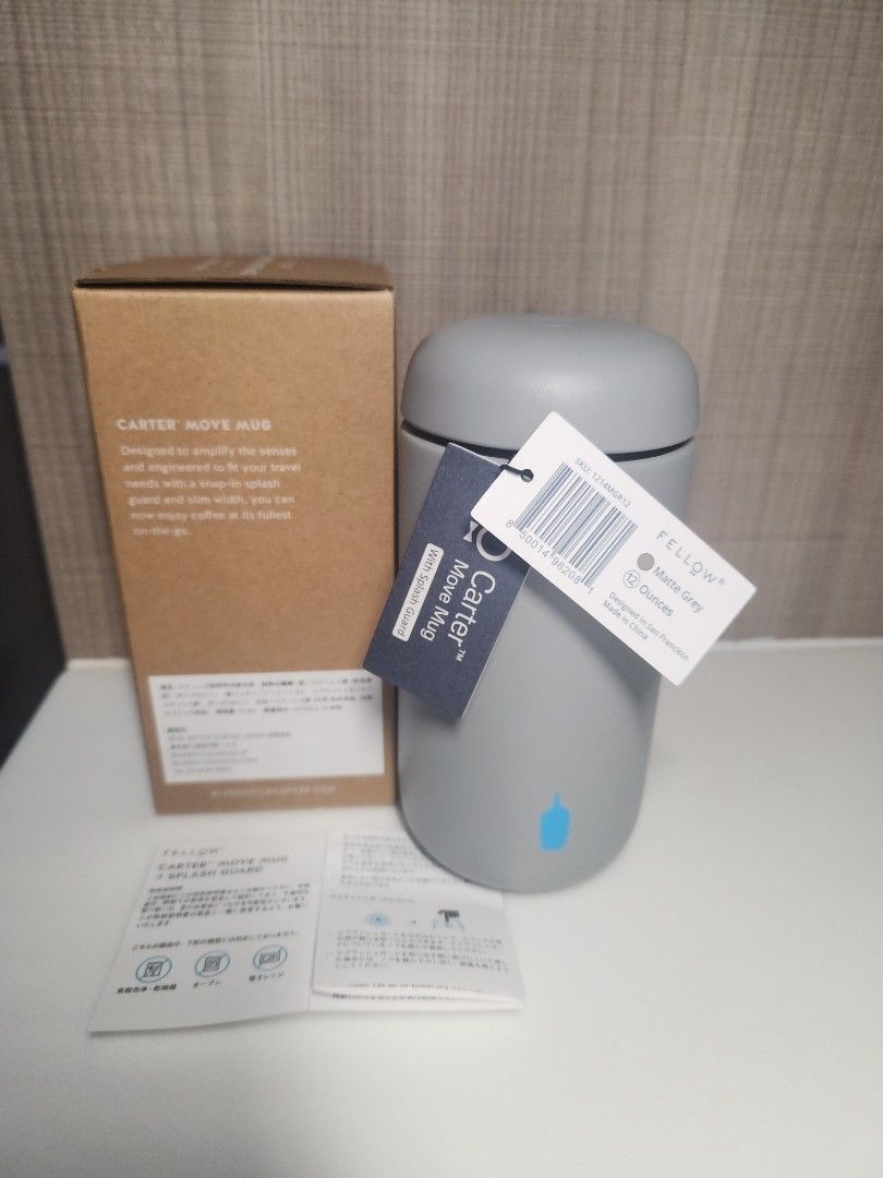 Rare: BN Blue Bottle Coffee Fellow 12-Ounce Carter Move Mug in Grey ...
