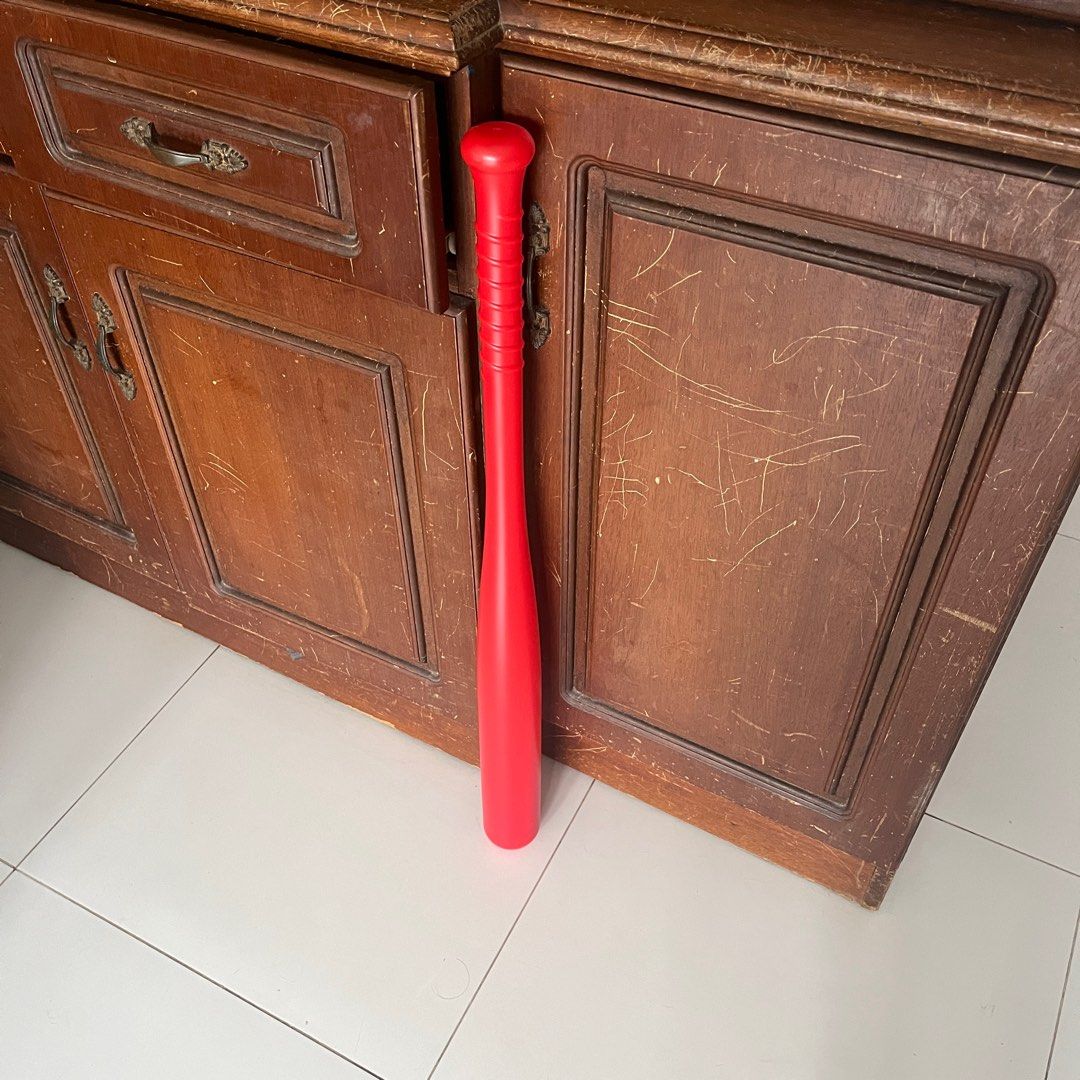 Red Baseball Bat Prop, Hobbies & Toys, Toys & Games on Carousell