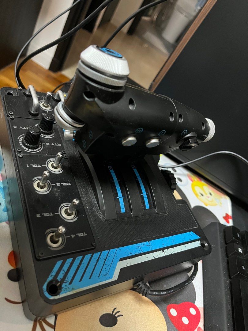 Saitek (now Logitech) x56 hotas. Throttles and joystick., Video Gaming ...