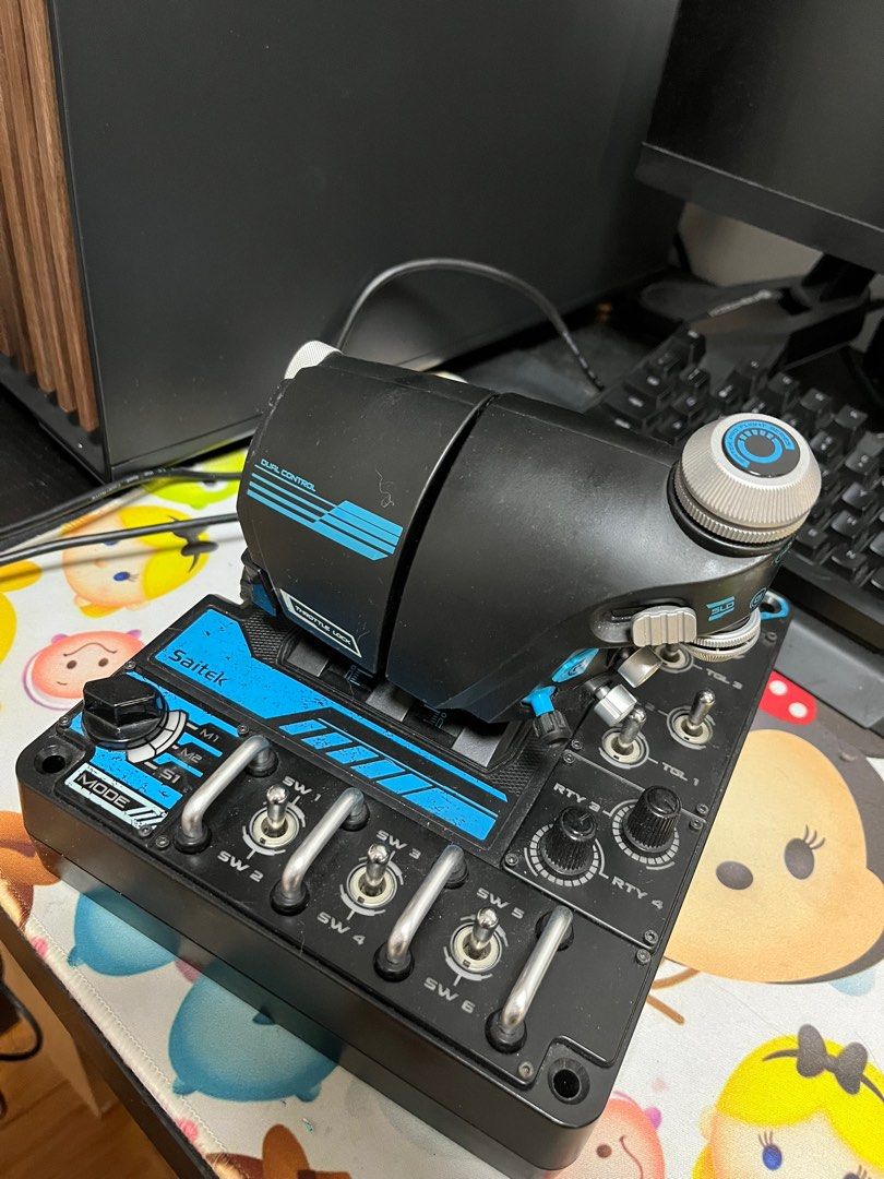 Saitek (now Logitech) x56 hotas. Throttles and joystick., Video Gaming ...