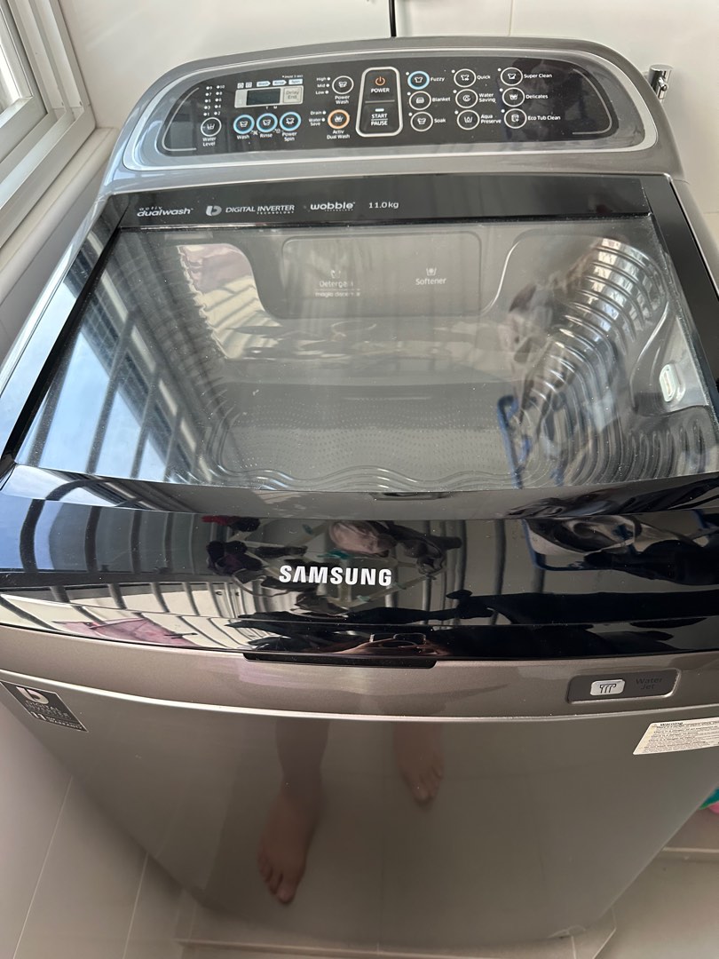 Samsung Dual Wash Digital Inverter 11Kg, TV & Home Appliances, Washing ...