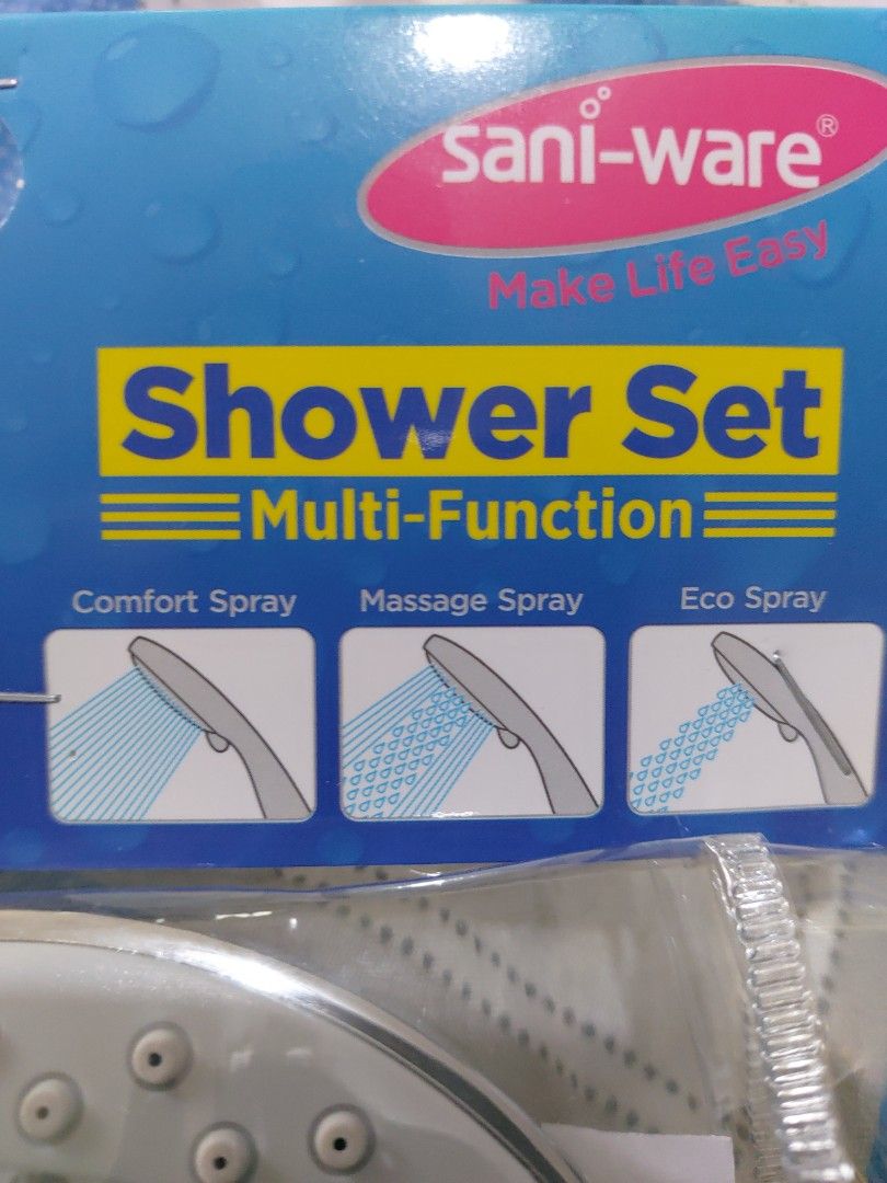 Sani-Ware Water Efficient 3Ticks Laser Fine holes Shower Head 3 easy ...