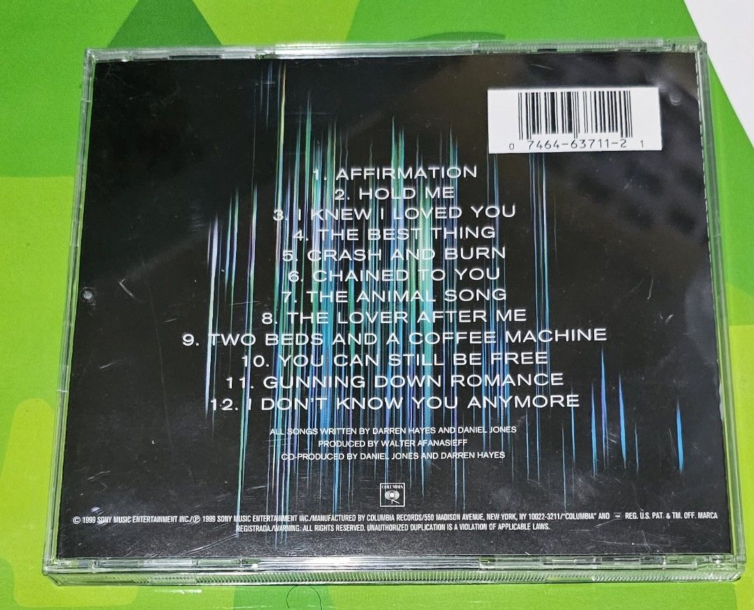 Savage Garden - Affirmation - CD Good, Hobbies & Toys, Music & Media ...