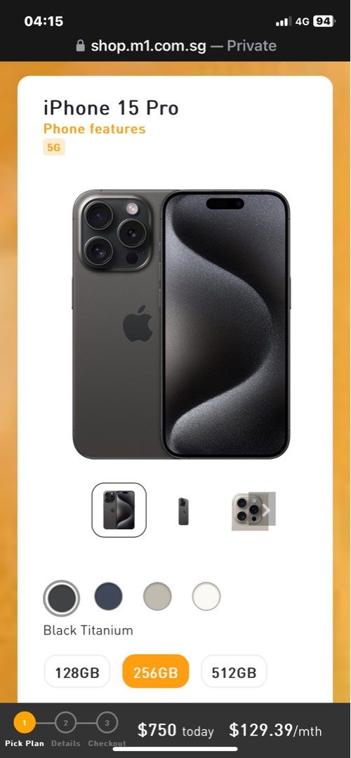 Sealed, just delivered from M1. IPhone 15 Pro 256gb. Black titanium ...