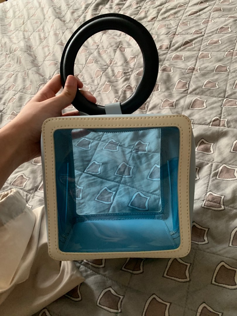 Sequoia Paris Cube Sky and Dark Blue See Through, Women's Fashion, Bags ...