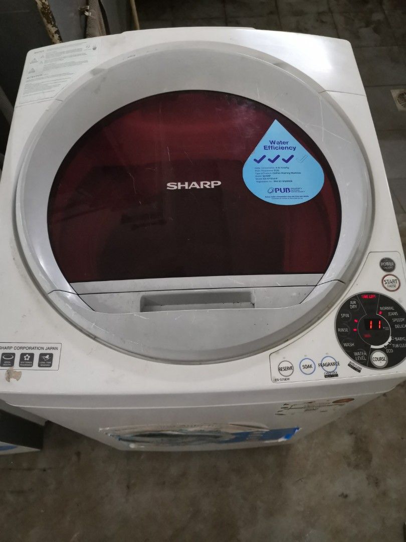 Sharp washing machine 7k, TV & Home Appliances, Washing Machines and ...