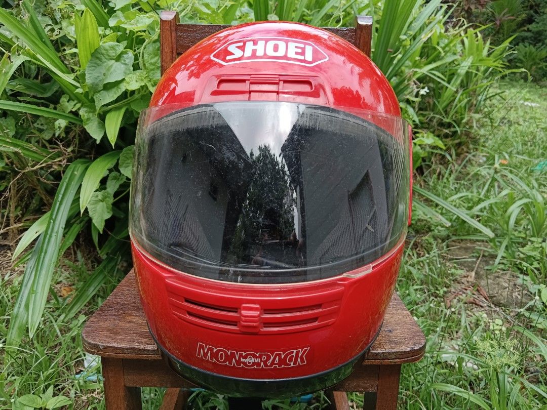 SHOEI VINTAGE HELMETS 90AN PERMOTORAN LAMA TOPI KELEDAR RACING, Hobbies ...