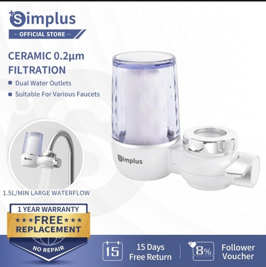 Simplus Faucet water filter, Furniture & Home Living, Cleaning ...