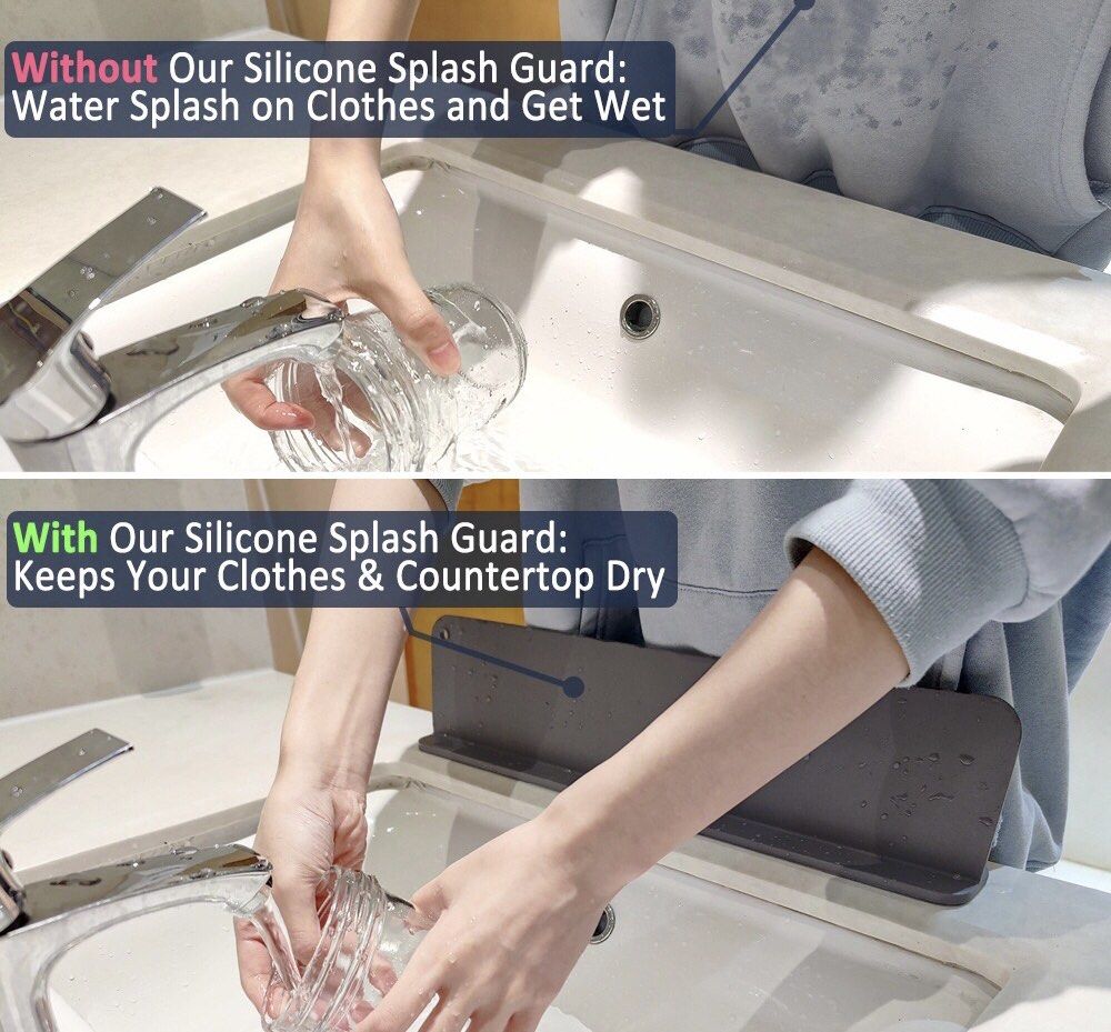 Sink countertop splash guard, Furniture & Home Living, Home Improvement ...