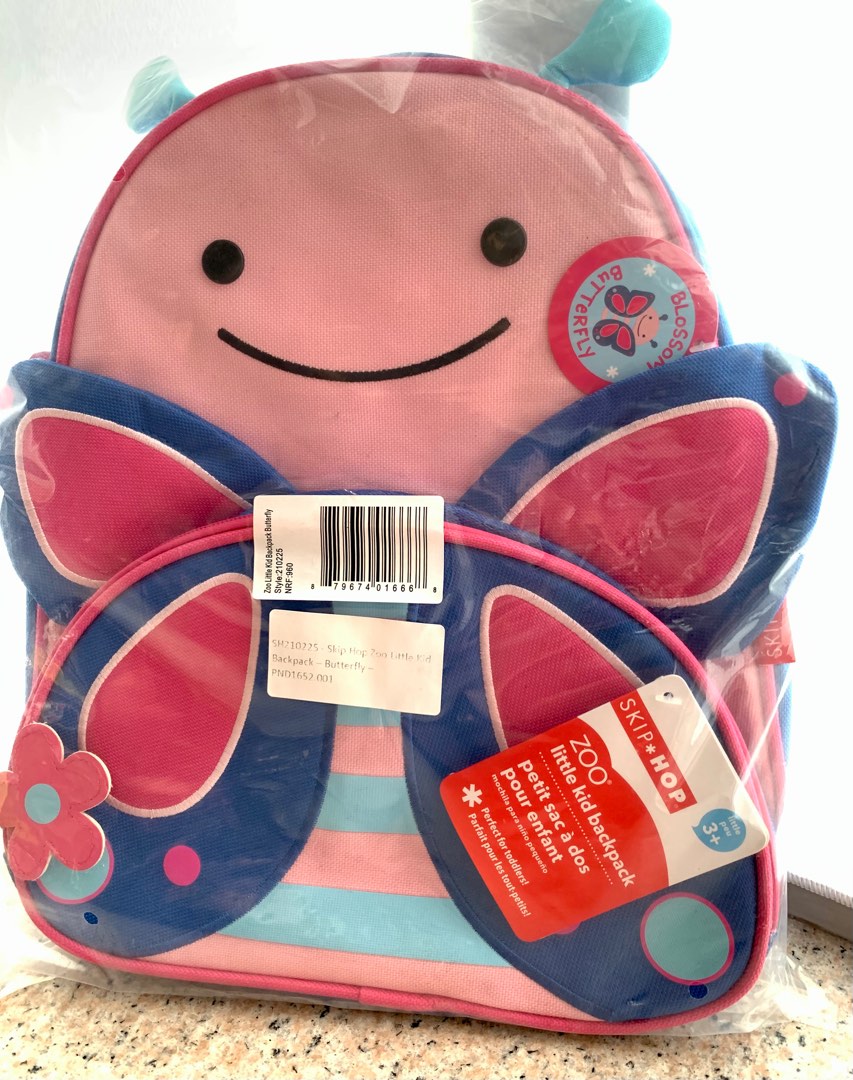 Skip Hop Zoo Little Kid Backpack (Butterfly), Babies & Kids, Going Out ...