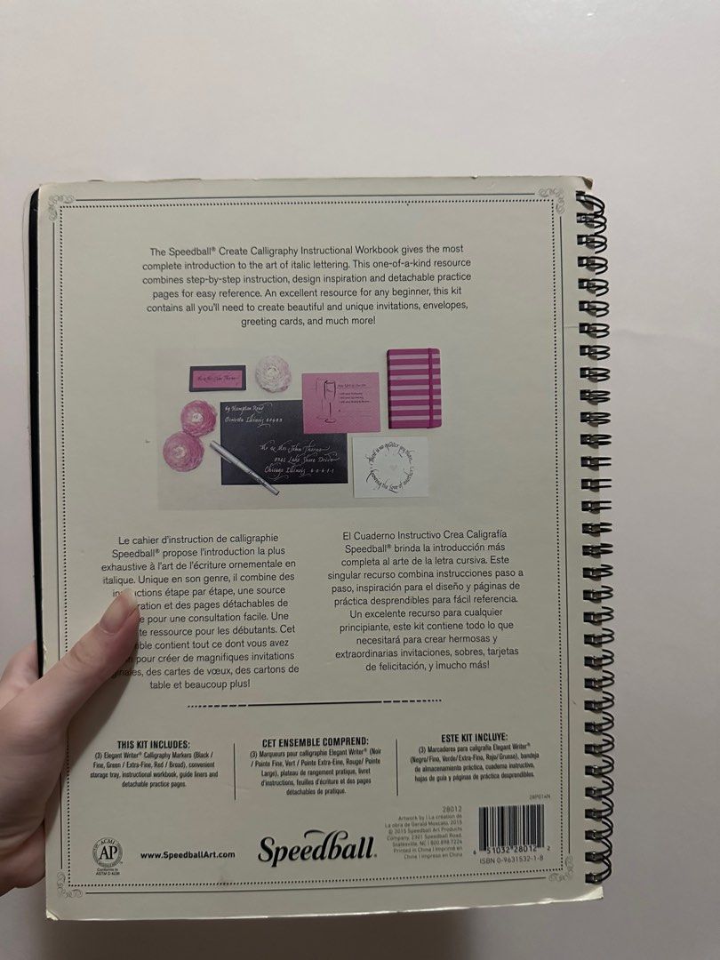 Speedball Calligraphy Workbook, Hobbies & Toys, Stationary & Craft ...