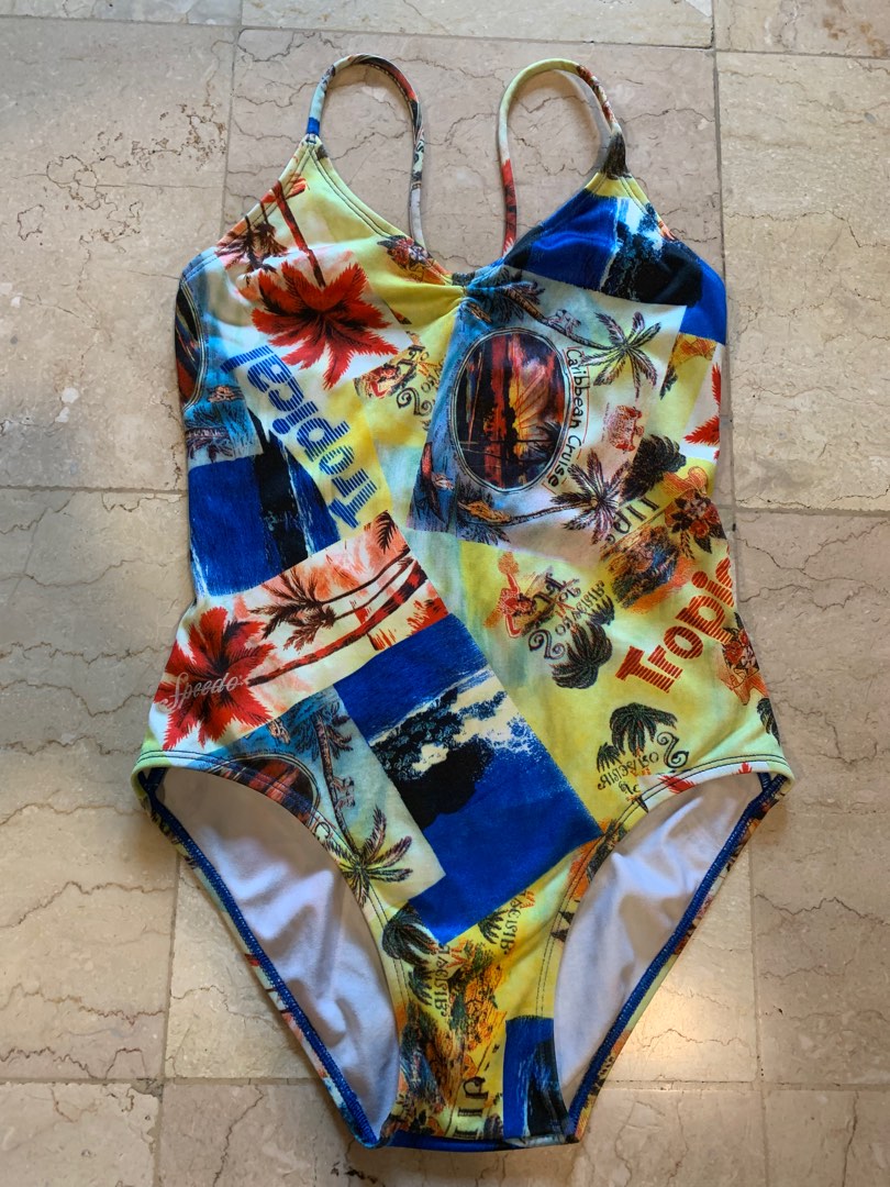 SPEEDO Retro One Piece Swimsuit, Women's Fashion, Swimwear, Bikinis ...