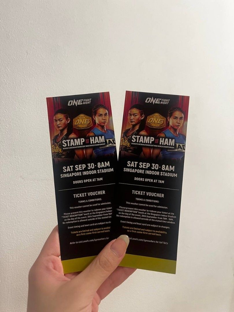 STAMP VS HAM TICKET, Tickets & Vouchers, Event Tickets on Carousell