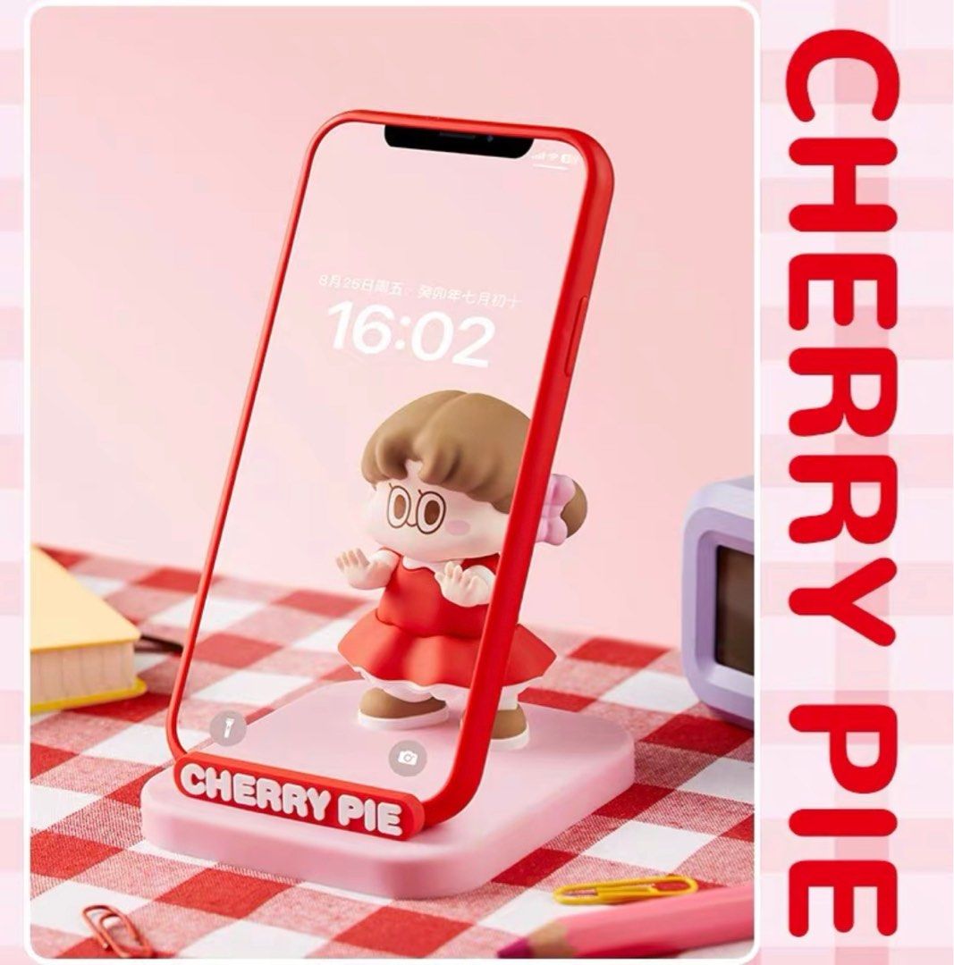 Standard love dance cherry pie POPMART phone standee, Hobbies & Toys ...