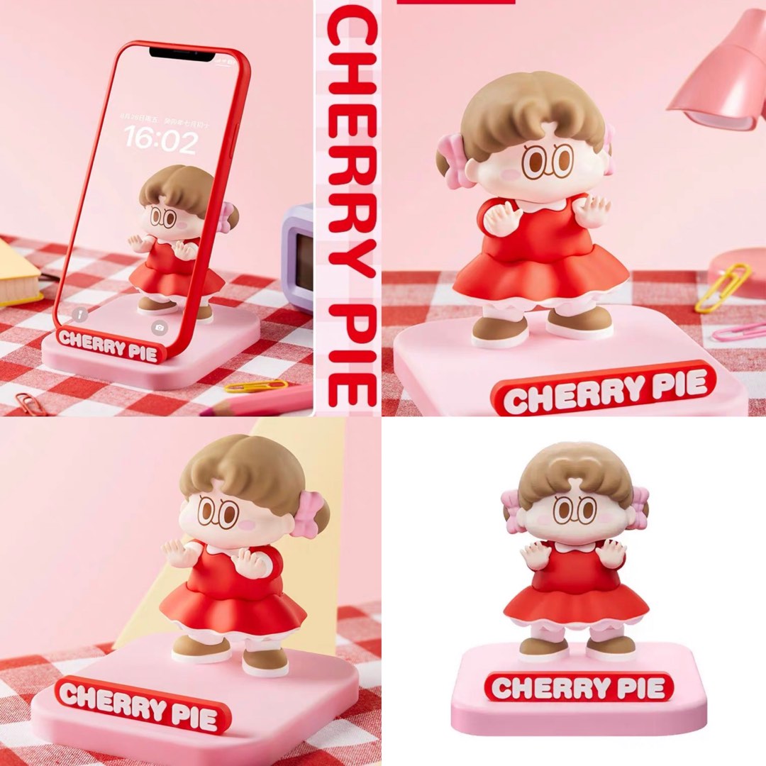 Standard love dance cherry pie POPMART phone standee, Hobbies & Toys ...