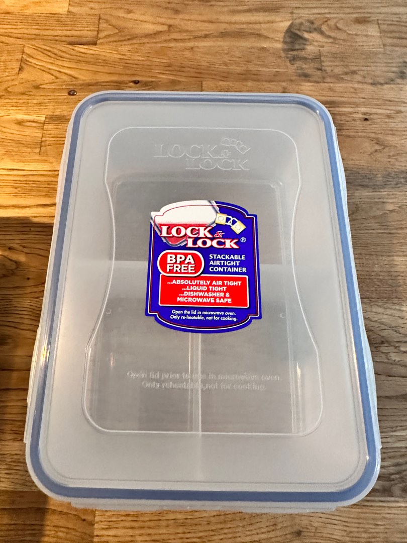 Storage box (Glass & food safe plastic), Furniture & Home Living ...