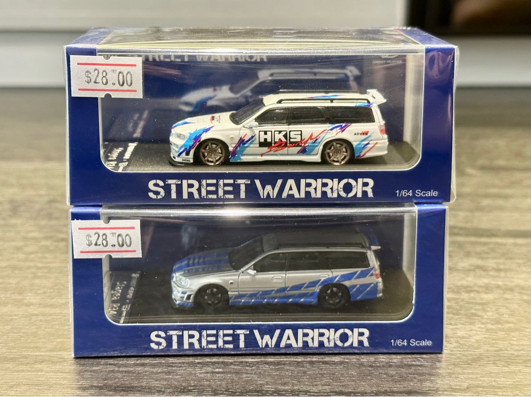 Street Weapon 1/64 Stagea R34 Silver Or White HKS / Mini GT Inno64 Tarmac Works Hotwheels ...