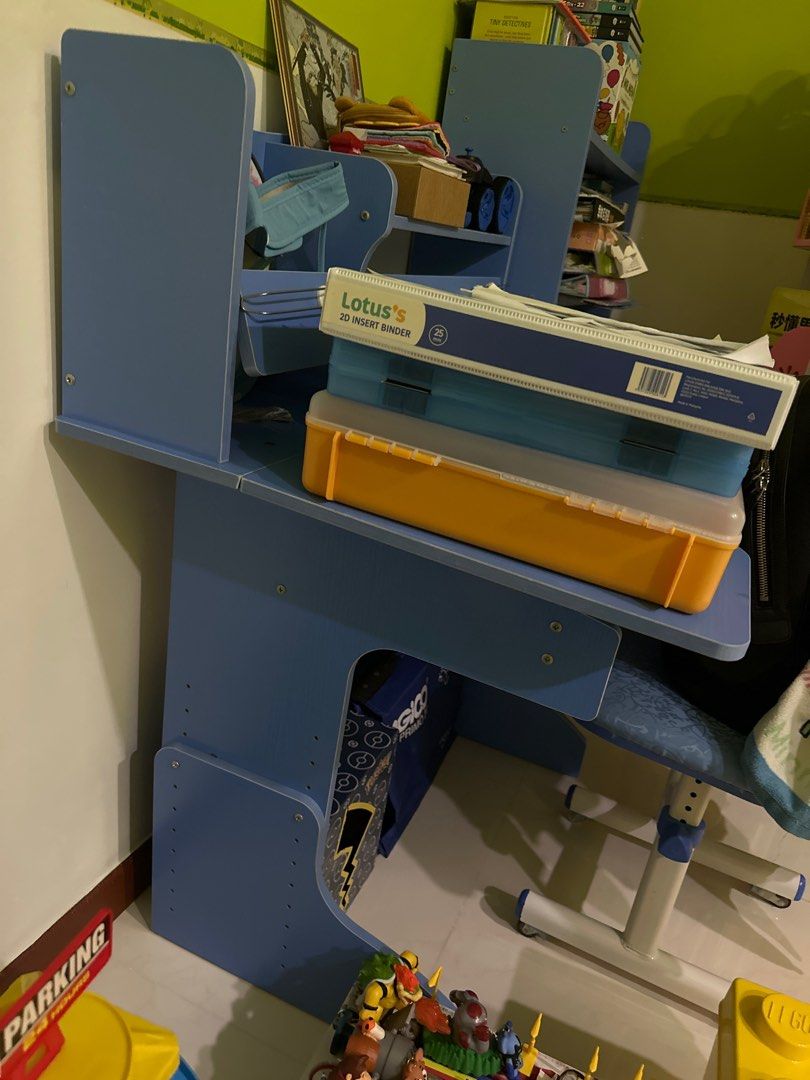 Moving out sales! Study table chair book shelf, Furniture & Home Living ...