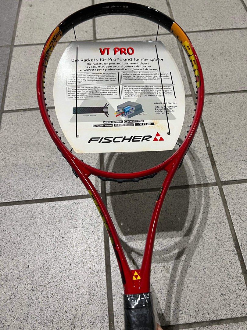 Super Rare Brand new Fischer vacuum Technic Pro tennis rackets, Sports ...