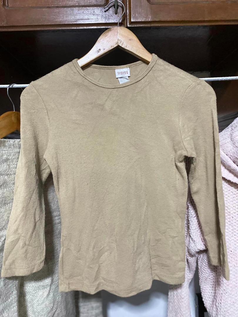 Timing USA Sweater Cream Women, Women's Fashion, Tops, Longsleeves on ...