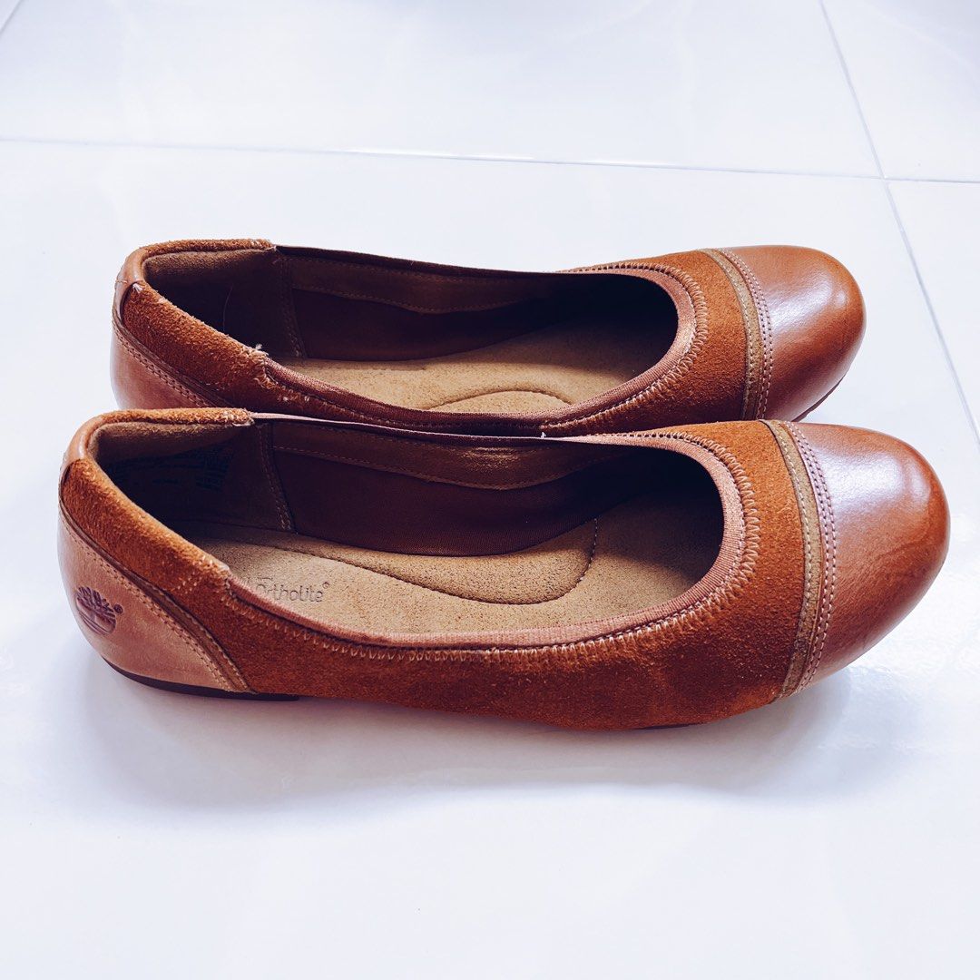 TIMBERLAND Millbury Ballerina Flats - Wide, Women's Fashion, Footwear ...