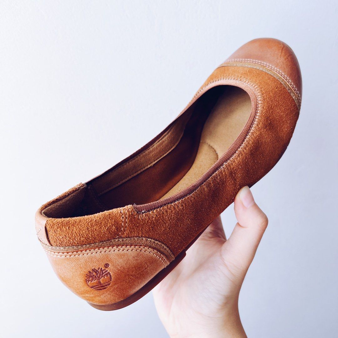 TIMBERLAND Millbury Ballerina Flats - Wide, Women's Fashion, Footwear ...