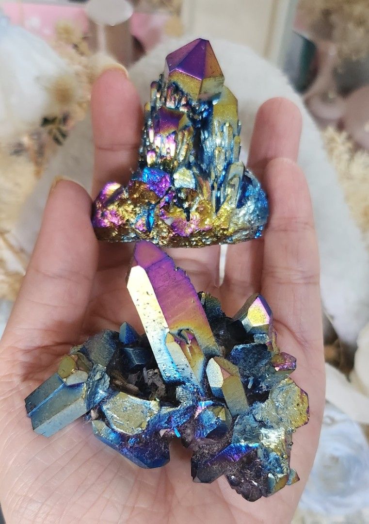 titanium crystal cluster
