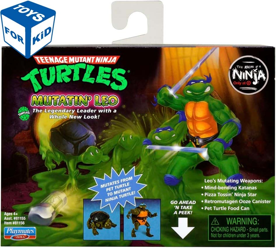TMNT Teenage Mutant Ninja Turtles Classic Mutatin' Leonardo Action ...