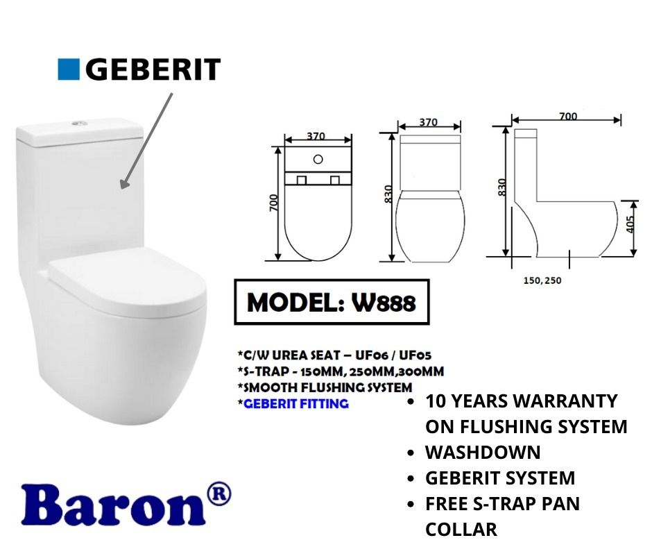 PUB Approved Toilet Bowls, Furniture & Home Living, Bathroom & Kitchen ...