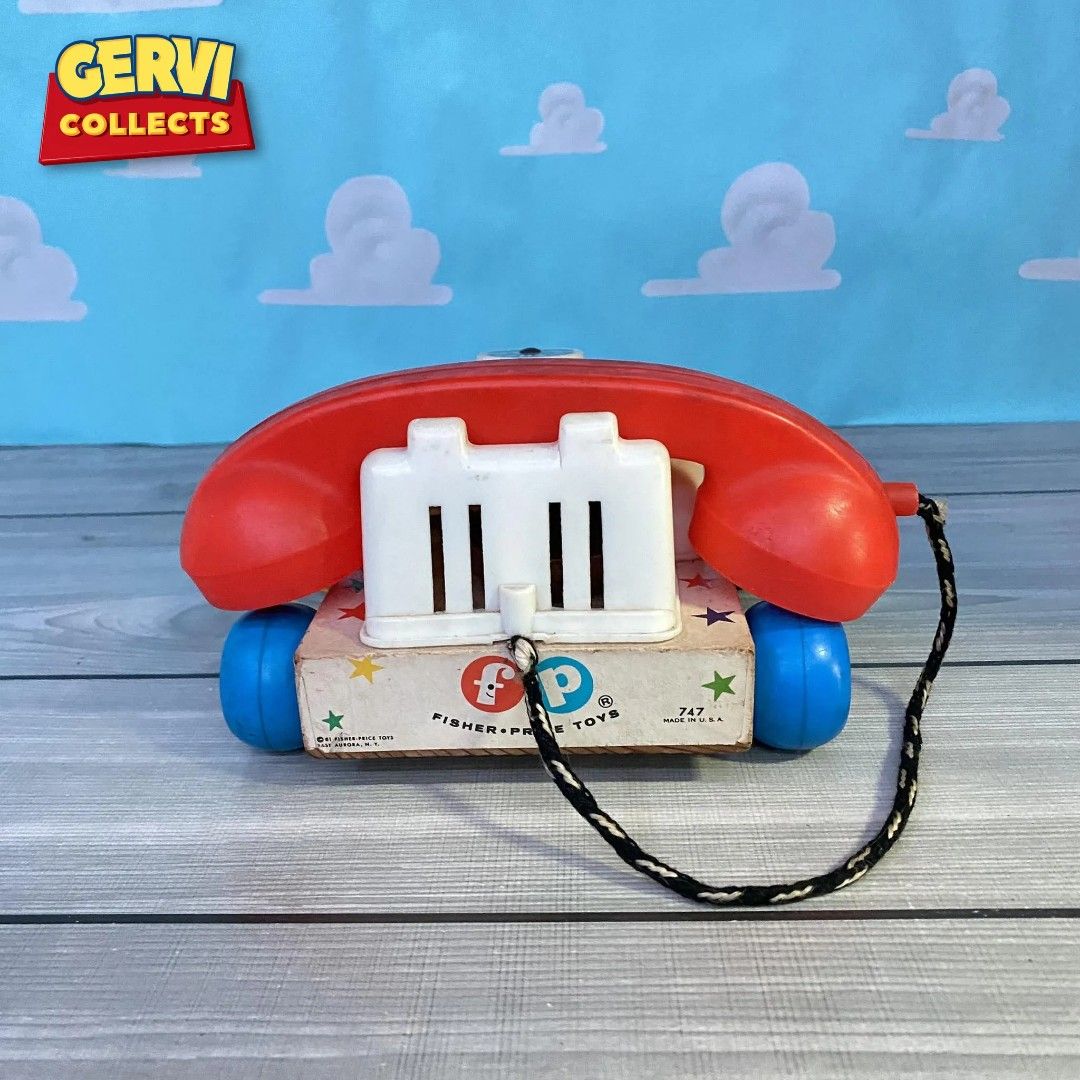 Toy Story Chatter Telephone (1966 Wooden), Hobbies & Toys, Toys & Games ...