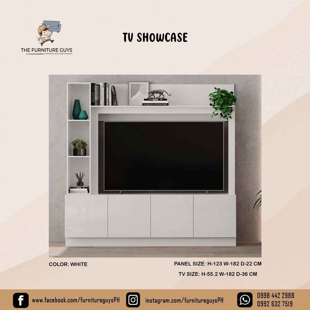 TV SHOWCASE, TV CONSOLE, TV RACK, TV STAND, Furniture & Home Living, Furniture, TV Consoles on ...