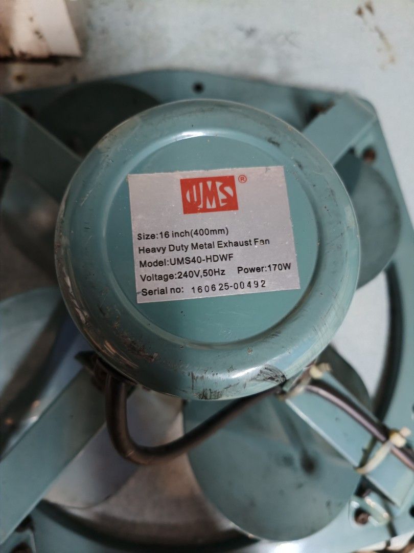 ums industrial exhaust fan 16", Furniture & Home Living, Lighting ...
